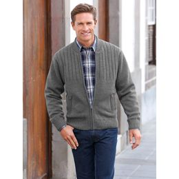 Strickjacke CLASSIC, Herren, Gr. 48, grau, 50% Polyacryl, 50% Wolle, unifarben, Strickjacken Strickjacke