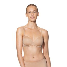 B&uuml;gel-BH Mey "Joan", Damen, Gr. 80, Cup E, beige (cream tan), Single Jersey, Obermaterial: 87% Polyamid, 13% Elasthan, BHs B&uuml;gel-BH, Kreuzband, Neckholder oder tr&auml;gerlos