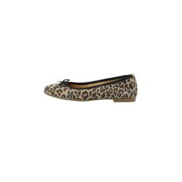 Ca'Shott Ballerina CA'SHOTT "Ca'Shott Ballet flats CASELVIRA", Damen, Gr. 37, Normalschaft, leopard print, Obermaterial: 100% Leder, Schuhe Ballerina