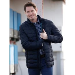 Steppjacke Marco Donati, Herren, Gr. 50, blau (marine), 100% Polyester, Kragen:100% Polyester, Wattierung:100% Polyester, unifarben, Jacken Steppjacke