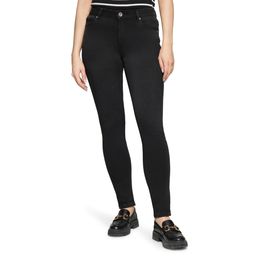 Slim-fit-Jeans Betty Barclay "Damen mit Waschung", Damen, Gr. 42, Normalgr&ouml;&szlig;en, blau (schwarz denim), Obermaterial: 56% Baumwolle, 30% Viskose, 12% Polyester, 2% Elasthan, Basic, slim fit, Jeans Slim-fit-Jeans
