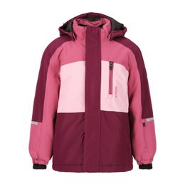 Skijacke ZIGZAG "Scout", Jungen, Gr. 104, purpurviolett, 100% Polyester, mehrfarbig, normal, ohne Ausschnitt, Jacken Skijacke, aus wasserabweisenden und robusten Materialien
