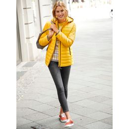Steppjacke Casual Looks, Damen, Gr. 36, gelb, 100% Polyester, unifarben, Jacken Steppjacke