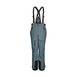 Skihose Killtec "KSW 204 BYS SKI PNTS", M&auml;dchen, Gr. 164, Normalgr&ouml;&szlig;en, blau (graublau), Obermaterial: 100% Polyester;Futter: 100% Polyester;F&uuml;llung: 100% Polyester, Hosen Skihose, Wasserdichte, atmungsaktive Skihose mit verstellbarem Latz und Tr&auml;gern
