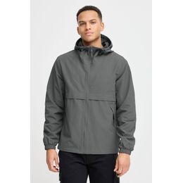 Windbreaker Blend "BHVini", Herren, Gr. S, iron gate, 100% Nylon, unifarben, Basic, normal normal, hoch geschlossener Ausschnitt, abgesteppt, Jacken Windbreaker, Klassischer Windbreaker mit Taschen