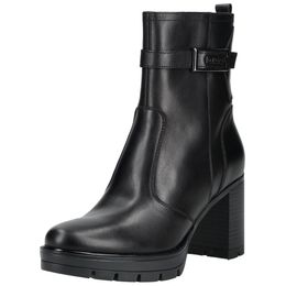 High-Heel-Stiefelette Nero Giardini "Nero Giardini Stiefelette Leder", Damen, Gr. 36, schwarz, Leder, Schuhe