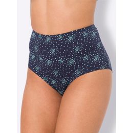 Taillenslip, Damen, Gr. 40/42, 3 Stk., blau (marine, ozean), 95% Baumwolle, 5% Elasthan, Unterhosen Taillenslip