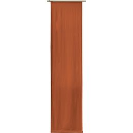 Schiebegardine WIRTH "Newbury" Gr. 1, orange (terrakotta), B:57cm H:145cm, Jacquard, Baumwolle, Polyester, Gardinen, Ohne Befestigungszubeh&ouml;r, Breite: 57 cm