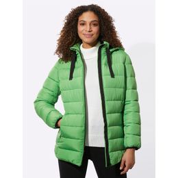 Steppjacke Casual Looks, Damen, Gr. 40, gr&uuml;n (apfel), 100% Polyester, unifarben, Jacken Steppjacke