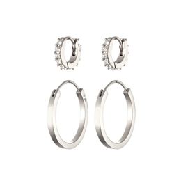 Elli Jewelry Set 'Creolen-Set' female Silver size One Size