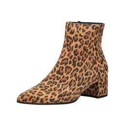 H&ouml;gl Stiefelette H&Ouml;GL "H&ouml;gl Stiefelette Veloursleder", Damen, Gr. 38, leopard, Veloursleder, Schuhe Stiefelette
