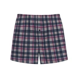 w&auml;schepur Boxershorts W&Auml;SCHEPUR, Herren, Gr. 8, 3 Stk., blau (blau, kariert), 100% Baumwolle, Unterhosen