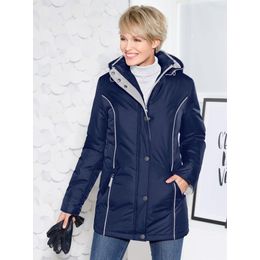 Funktionsjacke Classic Basics, Damen, Gr. 50, blau (marine), 100% Polyester, gemustert, mehrfarbig, Jacken Funktionsjacke