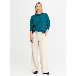 Fledermauspullover Inspirationen "Pullover", Damen, Gr. 44, bunt (aquapetrol), 50% Viskose, 28% Polyester, 22% Polyamid, unifarben, Pullover