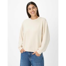 Strickpullover Brax "Style BECA L", Damen, Gr. 46, beige, 51% Viskose, 44% Polyester, 5% Elasthan, Rundhals, Pullover Strickpullover