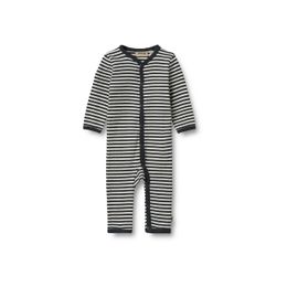 Jumpsuit Wheat "Wheat Overall L/S Dusty", M&auml;dchen, Gr. 86, navy sea stripe, 100% Baumwolle (Bio), normal, Overalls Jumpsuit