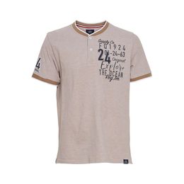 FQ1924 Shirt 'Likay' Herren Gr&ouml;&szlig;e XXXL beige / braun / dunkelbraun / wei&szlig;