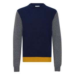 Casual Friday Pullover 'Karl' Herren Gr&ouml;&szlig;e XXXL dunkelblau / gelb / graumeliert