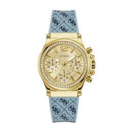 Guess Uhr 'Charisma' Damen Gr&ouml;&szlig;e One Size navy / rauchblau / gold