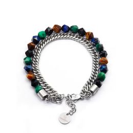 Gt Collection Bracelet 'Faceted-Bead' male Mixed colors size One Size