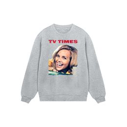 F4NT4STIC Sweatshirt 'TV Times Honor Blackman 1964 Cover' male Grey size XXL