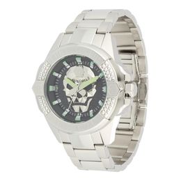 Philipp Plein Analog Watch 'The $kull' male Silver size One Size