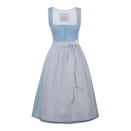 Marjo Dirndl 'Rimsting' Damen Gr&ouml;&szlig;e 40 hellblau