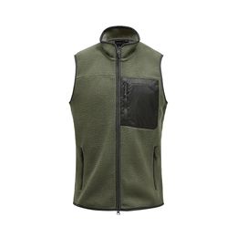 Peak Performance Fleeceweste M Pile Vest Herren Gr&ouml;&szlig;e M oliv