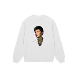 F4NT4STIC Sweatshirt 'TV Times Pop Star David Bowie 1977' male White size S