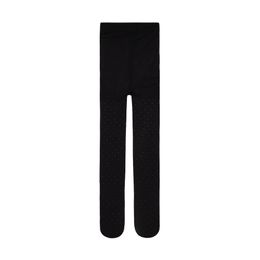WE Fashion Strumpfhose M&auml;dchen Gr&ouml;&szlig;e 146/152 schwarz / silber