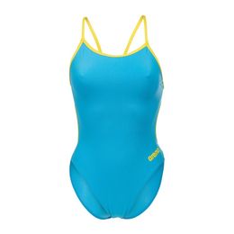 arena Swimsuit 'LACE BACK SOLID' female Blue size 38