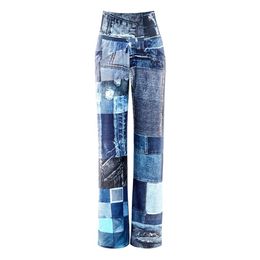 WINSHAPE Sporthose 'CUL105C' Damen Gr&ouml;&szlig;e 40 blau / aqua / blue denim