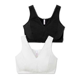 sheego Bra female Black, White size 110