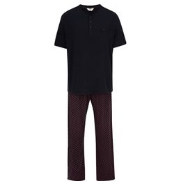 Dagi Pyjama Herren Gr&ouml;&szlig;e XL bordeaux / schwarz