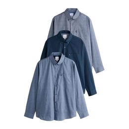 next Button Up Shirt male Blue size 4XL