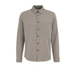 WE Fashion Button Up Shirt male Grey size XXXL