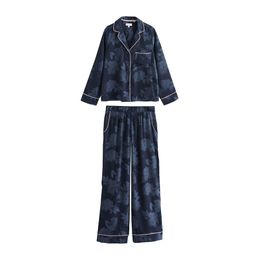 B by Ted Baker Pyjama Damen Gr&ouml;&szlig;e 4XL navy / dunkelblau / rosa Winterkleid