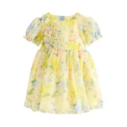 next Dress girl Yellow size 3-6 mths