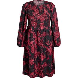 ZIZZI Kleid 'Mnabila' Damen Gr&ouml;&szlig;e 54/56 rot / schwarz Winterkleid