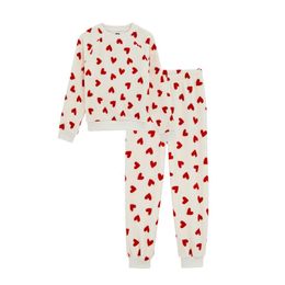 WE Fashion Pyjama M&auml;dchen Gr&ouml;&szlig;e 110/116 rot / naturwei&szlig;