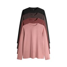 The Set Shirt Damen Gr&ouml;&szlig;e XL schoko / ros&eacute; / bordeaux / schwarz
