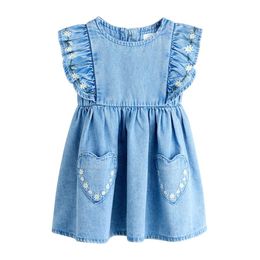 next Kleid M&auml;dchen Gr&ouml;&szlig;e 68 blau / wei&szlig;