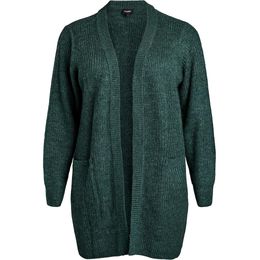 ZIZZI Knit Cardigan 'FLLOLA' female Green size XXL