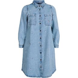 ZIZZI Kleid 'Jalena' Damen Gr&ouml;&szlig;e 50/52 blue denim Winterkleid