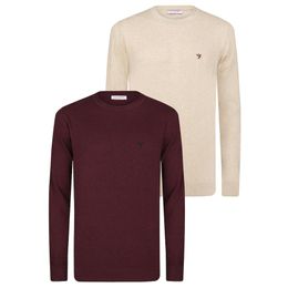 Felix Hardy Pullover Herren Gr&ouml;&szlig;e L beige / bordeaux