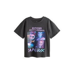 next T-Shirt 'KPOP Demon Hunters' M&auml;dchen Gr&ouml;&szlig;e 110 blau / grau / lila