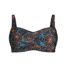 Swim by Zizzi Bikinitop Damen Gr&ouml;&szlig;e 95 hellblau / schwarz