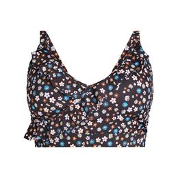 Swim by Zizzi Bikinitop Damen Gr&ouml;&szlig;e 100 hellblau / schwarz