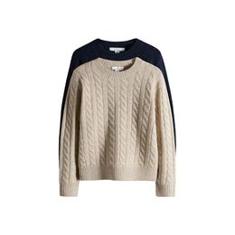 The Set Pullover Jungen Gr&ouml;&szlig;e 98 beige / navy