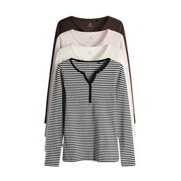 The Set Shirt Damen Gr&ouml;&szlig;e L braun / rosa / schwarz / wei&szlig;